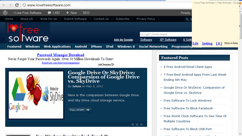 Note Taking Software For Programs And Windows: Stick A Note
