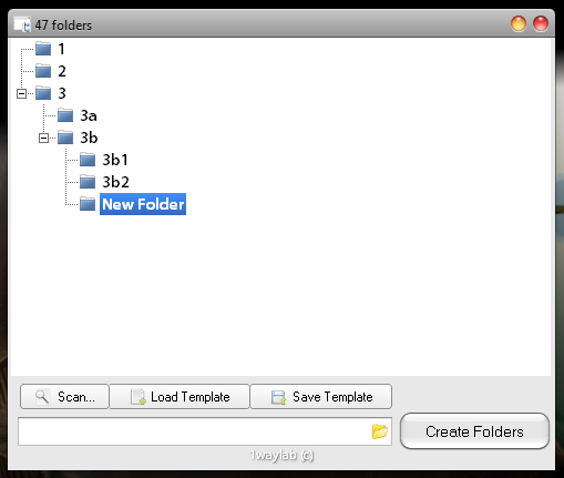 Create and Manage New Folder Structures: 47Folders