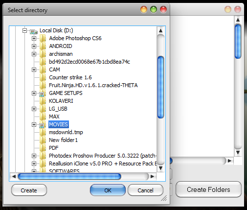 Create and Manage New Folder Structures: 47Folders