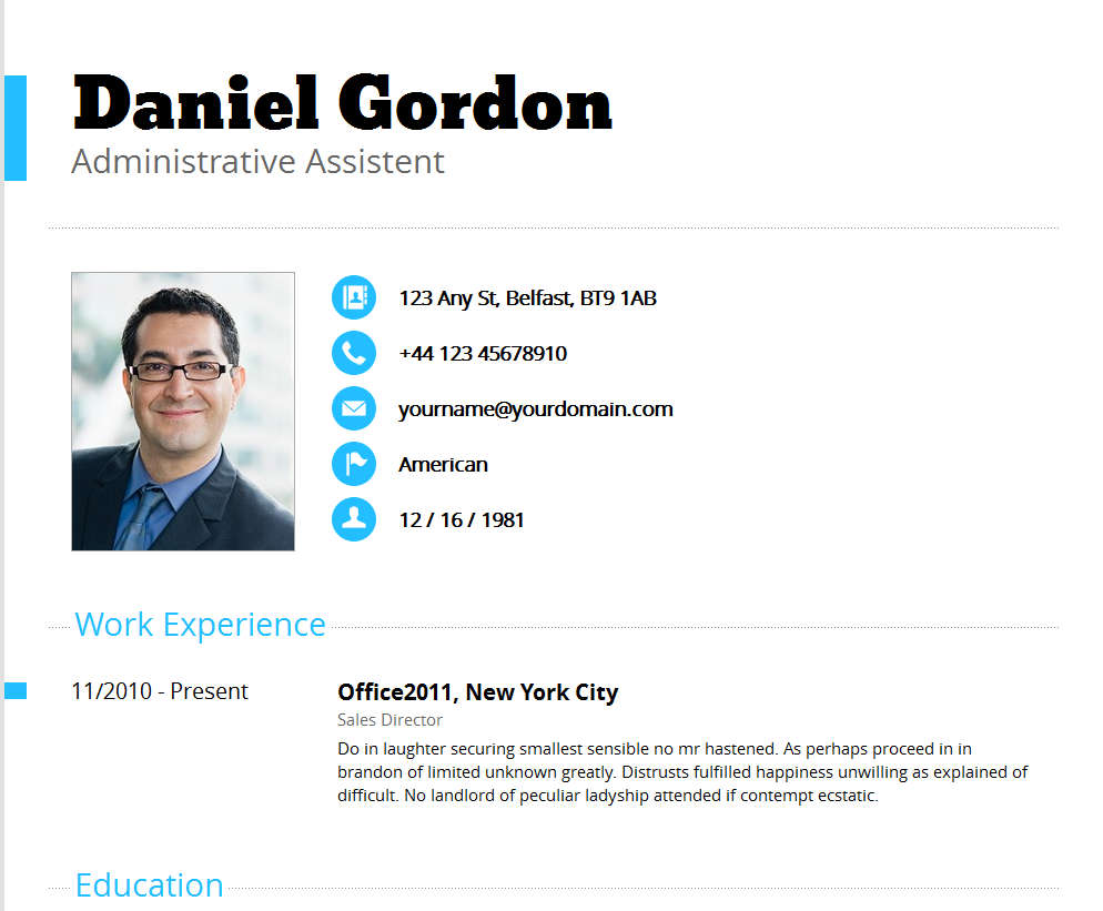 Free Online Resume Creator: Resumesimo