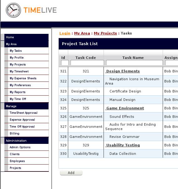 TimeLive: Free Time Tracking Software