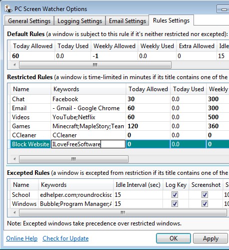 Free Activity Monitor with Parental Control, Employee Monitoring: PC ...