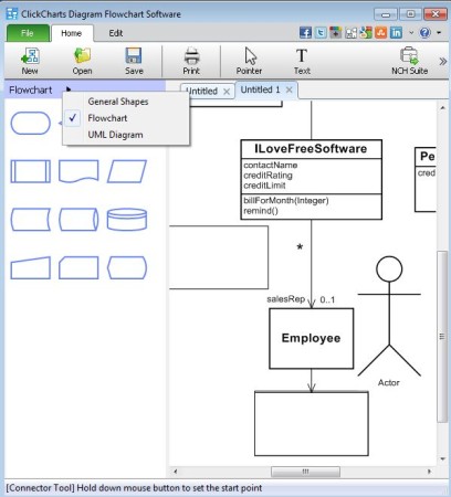 Free Flowchart And UML Diagram Creator: Click Chart