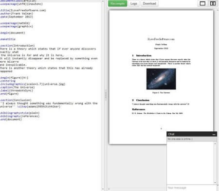Create LaTeX Docs Online With Share LaTeX: Free Online LaTeX Editor