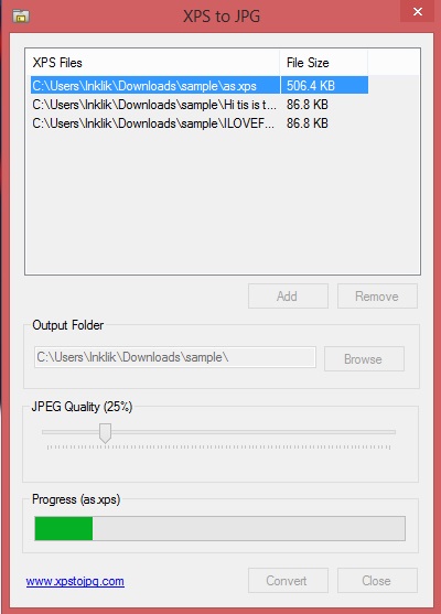 Batch Convert XPS To JPG Using Free XPS To JPG Software