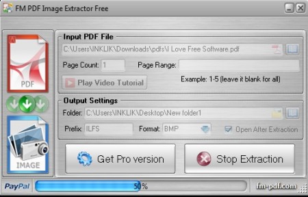 Extract Images From PDF Document With FM PDF Image Extractor Free