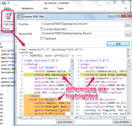 XML Editor To Create, Edit XML Files, Compare and Validate XML File