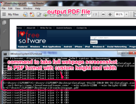 How to Take Full Webpage Screenshot from Command Line