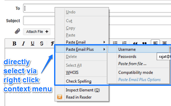 Firefox Form Filler Extension To Enter Text By Right Click Paste Email Plus