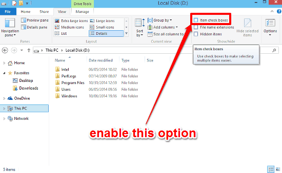Checkboxes To Select Multiple Files Folders In Windows 10