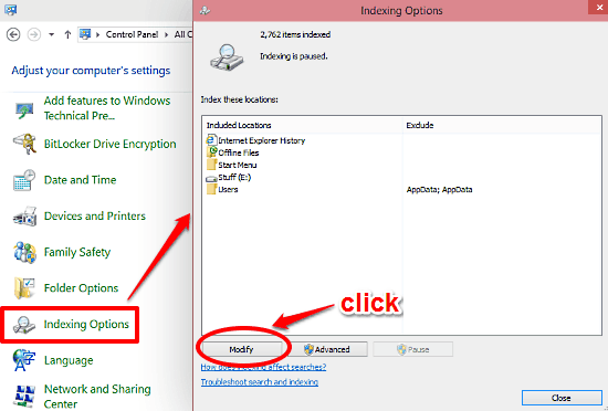 How To Edit Indexed Locations In Windows 10 