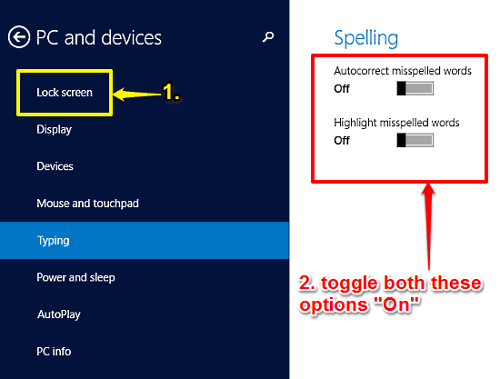 Turn On Automatic Spell Check And Correct In Windows 10