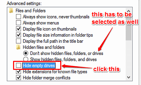 How To Hide Empty Removable Disk Drives In Windows 10 
