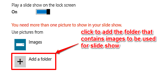 How To Play A Slide Show On Lock Screen In Windows 10 