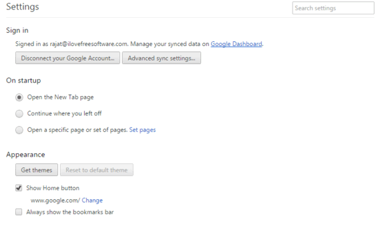How To Sync Selective Items In Google Chrome 