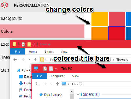 How To Change Color Of Title Bars in Windows 10