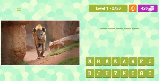 Windows 10 Picture Guessing Game App: Animal Quiz