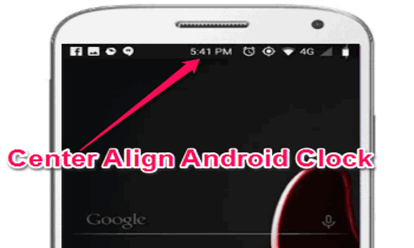 How to Center Align Clock in Android Status Bar Without Root
