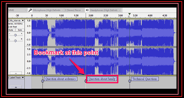 How to Add Bookmarks to Audio Files
