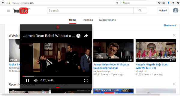 Watch YouTube Video in Pop-up By Mouse Over Video Thumbnail