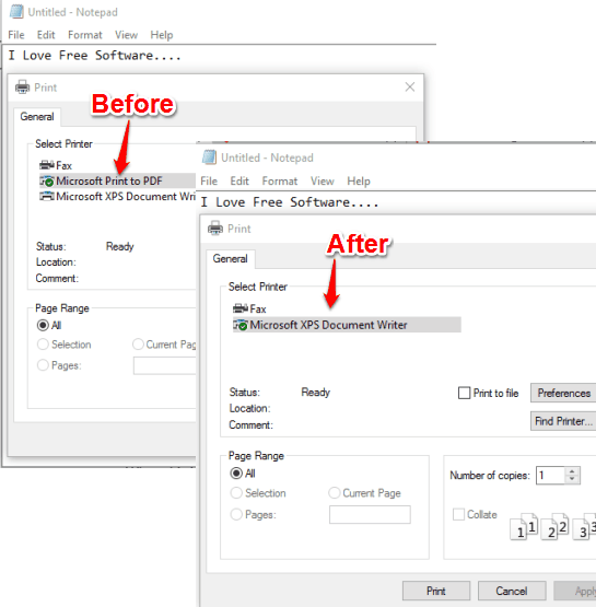 How To Disable Microsoft Print To PDF Feature In Windows 10