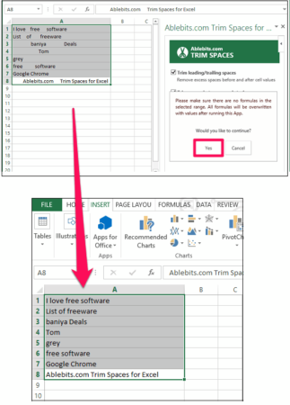 Remove All Leading, Trailing Spaces From Excel, Replace Multiple Spaces ...