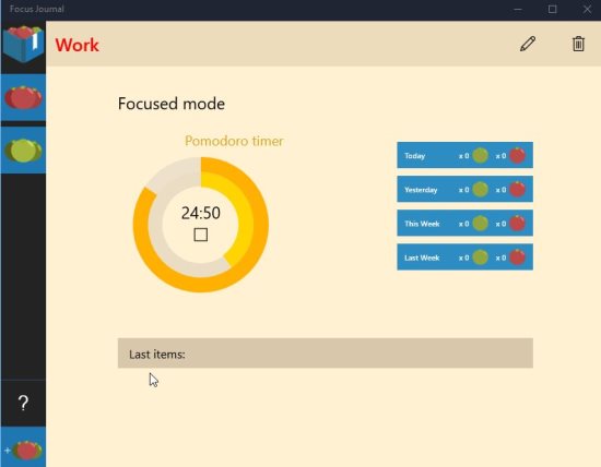 Windows 10 Pomodoro Timer App which helps you Focus on Tasks