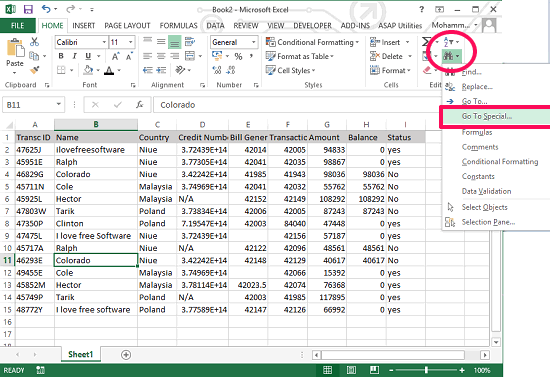 Excel Select All Cells With Formulas