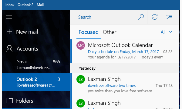 How To Turn On Focused Inbox in Windows 10 Mail App