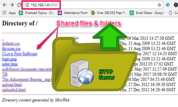 How to Setup an HTTP Server For File Sharing