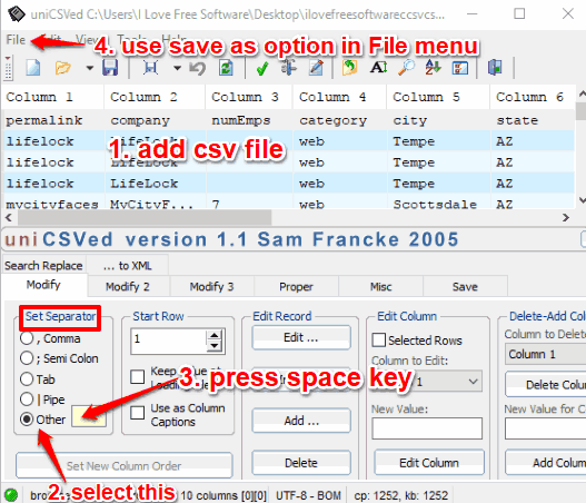 4 Free CSV To TXT Converter Software For Windows