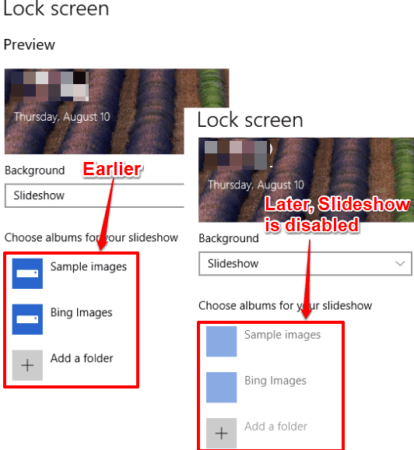 How To Disable Slideshow for Lock Screen In Windows 10
