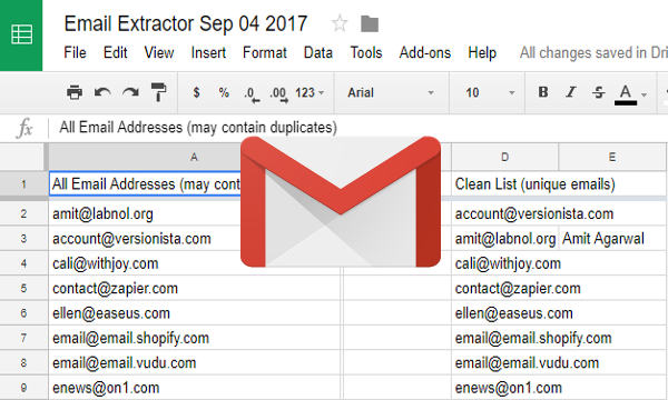 How To Extract Email Addresses From Gmail Emails Of Specific Label