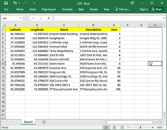 How To Display Excel Data On Map Excel To KML