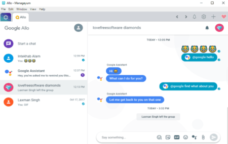 6 Free Google Allo Desktop Clients for Windows