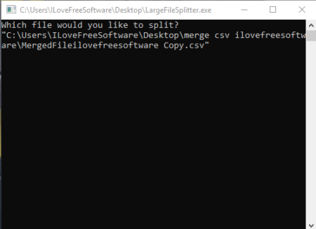 How to Split Very Large CSV Files