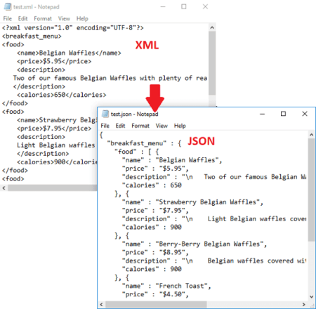 3 Free XML to JSON Converter Software for Windows