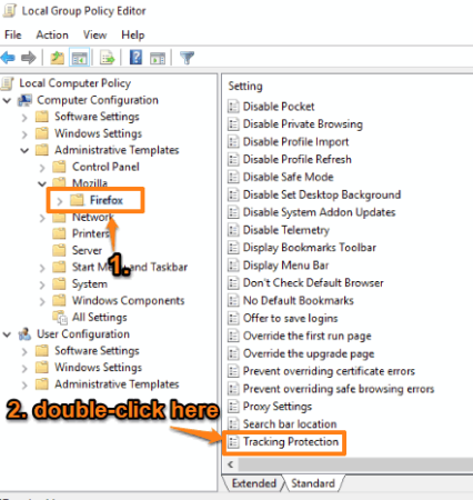 How To Enable Tracking Protection In Firefox Using Group Policy