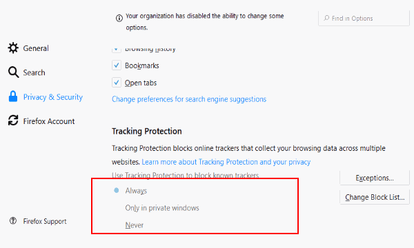 How To Enable Tracking Protection In Firefox Using Group Policy