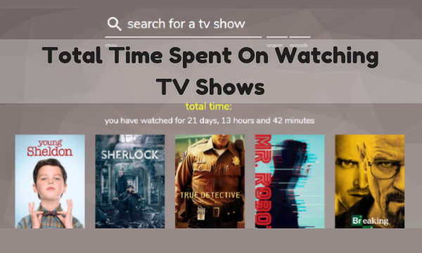 Calculate Total Time Spent Watching TV Shows