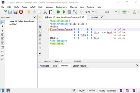 5 Free LaTeX Table Editor Software for Windows