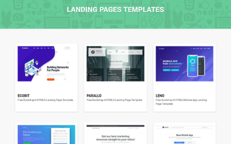 Download Free Bootstrap Landing Page Templates with These Websites