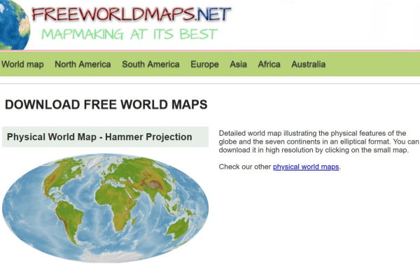 9 Websites with Free World Maps to Download and Print
