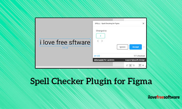 Free Spell Checker Plugin for Figma