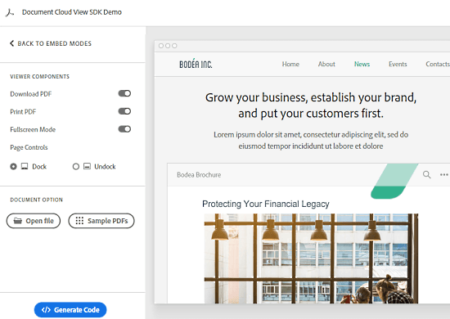 How to Embed PDFs in Webpages using Adobe View?