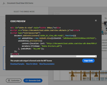 How to Embed PDFs in Webpages using Adobe View?