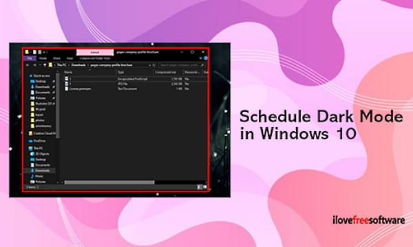 How to Schedule Dark Mode in Windows 10?
