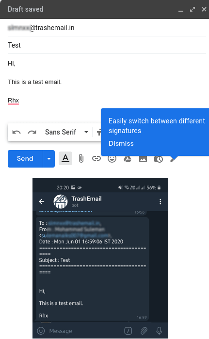 Temporary Email Address From Telegram To Get Emails In Telegram