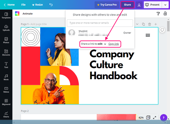 How To Collaborate In Real time In Canva 