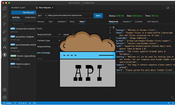 Postman Alternative for VS Code to Make API Requests: Thunder Client